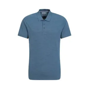 Mountain Warehouse Dawnay Textured Pique Polo Shirt - Blue