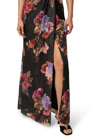 Adrianna Papell One-shoulder Chiffon Gown