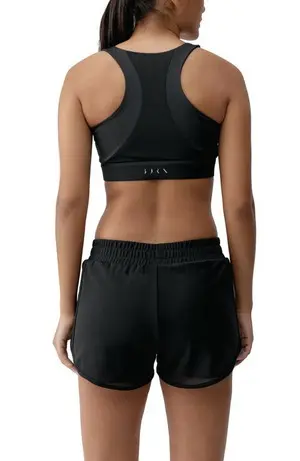 BORN LIVING YOGA Padma 2.0 High-support Performance Sports Top - Black