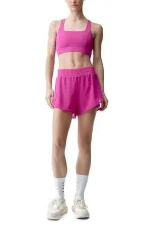 BORN LIVING YOGA Padma 2.0 High-support Performance Sports Top - Fuxia