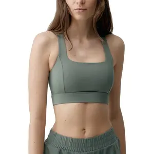 BORN LIVING YOGA Padma 2.0 High-support Performance Sports Top - Tea