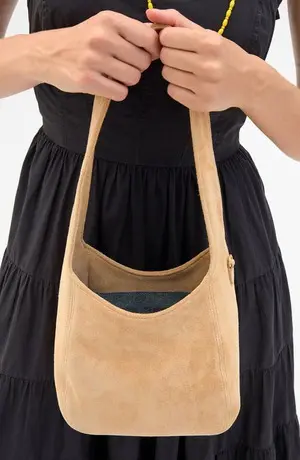 Clare V. Petit Bando Suede Hobo Bag