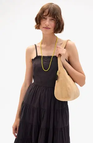 Clare V. Petit Bando Suede Hobo Bag