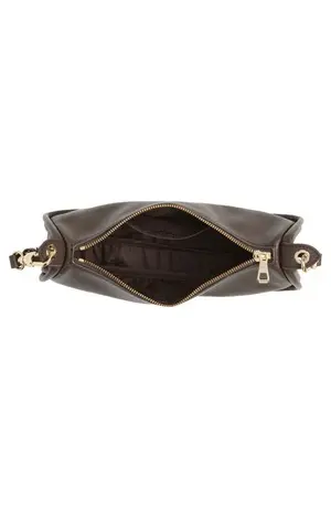 Longchamp Roseau Leather Shoulder Bag - Mocha