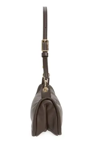 Longchamp Roseau Leather Shoulder Bag - Mocha
