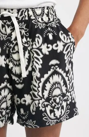 RIZORT Xander Tapestry Print Drawstring Shorts