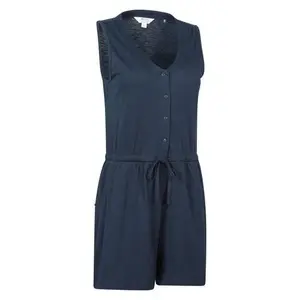 Mountain Warehouse Bahamas Sleeveless V-neck Button-up Playsuit With Drawcord Waist