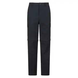 Mountain Warehouse Delta Stretch Zip-off Regular Cargo Pants Black