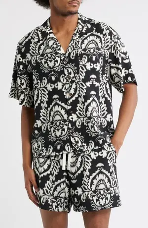 RIZORT Xander Print Camp Shirt