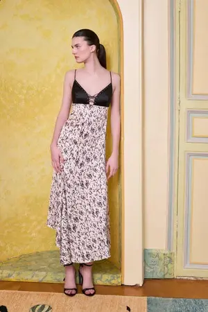 PCFG The Party Edit Asymmetric Satin Dress