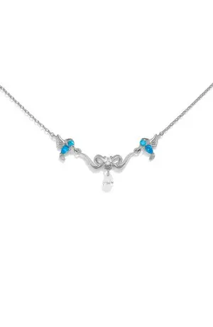 GIRLS CREW Disney Cinderella Pendant Necklace - Silver
