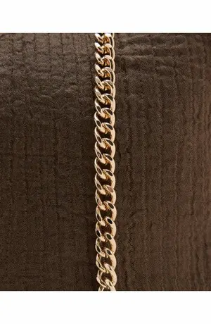 Mango Heidi Knotted Top Handle Bag - Coffee