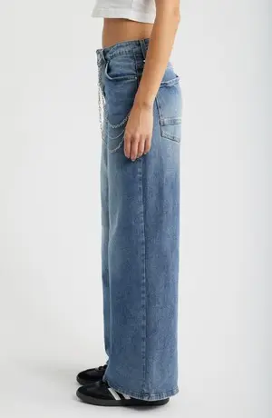 YMI Joey Butterfly Baggy Wide Leg Jeans