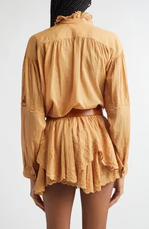 Isabel Marant Étoile Leota Ruffle Cotton Top