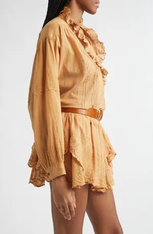 Isabel Marant Étoile Leota Ruffle Cotton Top