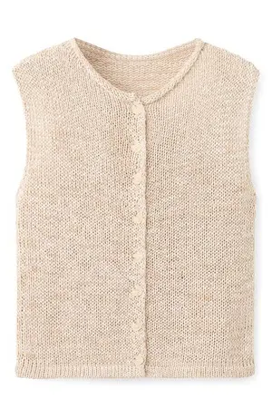 Mango Cotton Blend Sweater Vest