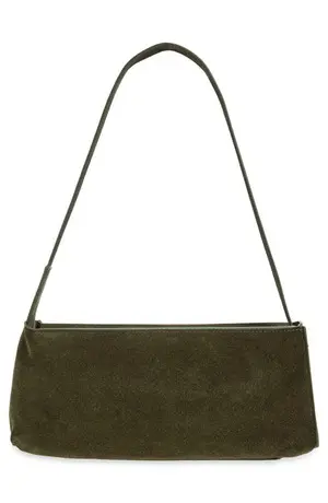 Marni Museo Pochette Suede Hobo Bag - Olive