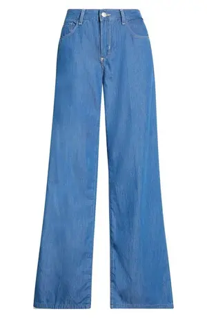 L'Agence Alicent High Waist Wide Leg Jeans - Cherokee