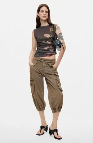 Desigual Capri Cargo Pants