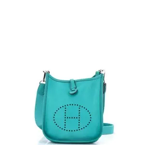 Hermès Evelyne Bag Gen Iii Epsom Tpm - Blue