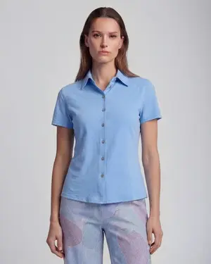 LORDS OF HARLECH Solid Shirts - Blue