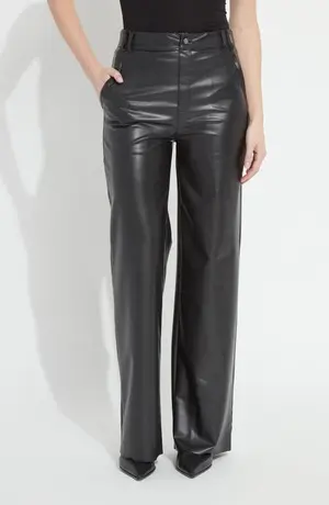 LYSSÉ Ada Faux Leather Wide Leg Pants