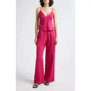 LESET Yoko Triangle Tank Top - Amaranth