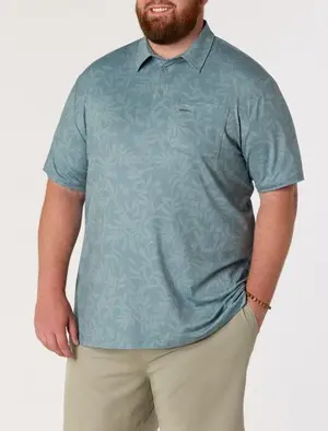 O'Neill Big & Tall Trvlr Printed Performance Polo Shirt