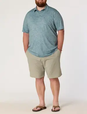 O'Neill Big & Tall Trvlr Printed Performance Polo Shirt