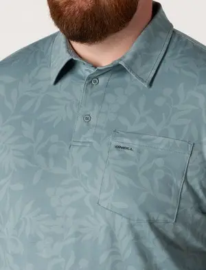 O'Neill Big & Tall Trvlr Printed Performance Polo Shirt
