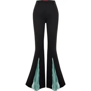 PCFG The Party Edit Contrast Chiffon Detail Pants - Brown
