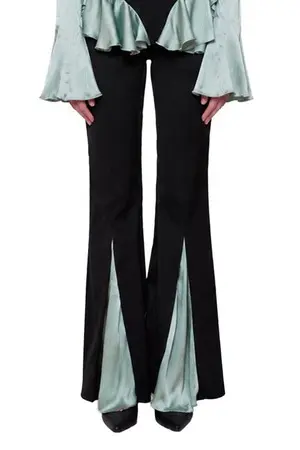 PCFG The Party Edit Contrast Chiffon Detail Pants