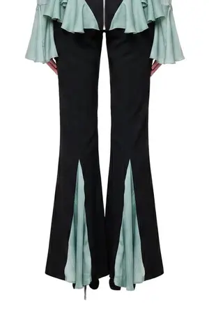 PCFG The Party Edit Contrast Chiffon Detail Pants