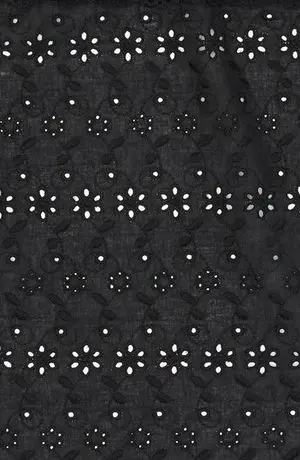 Bp. Eyelet Square Scarf - Black