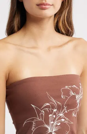 PACSUN Lily Graphic Tube Top
