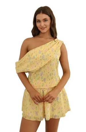 DIPPIN DAISY'S Asymmetrical Top With Scarf Detail - Son Vida