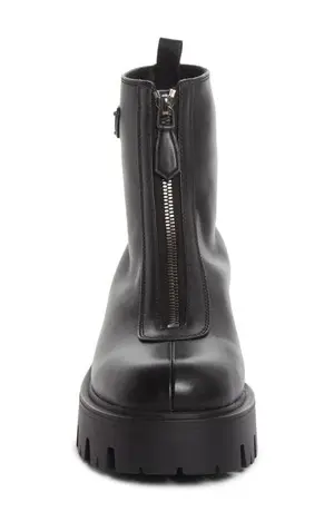 Prada Lug Sole Zip Bootie