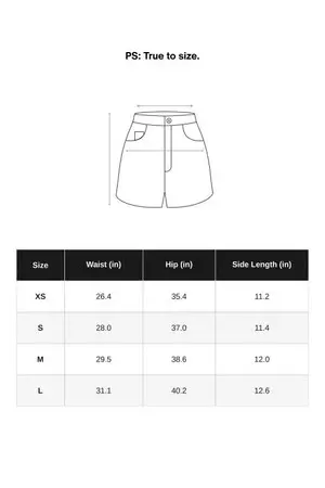 NOCTURNE Slim Fit Mini Denim Shorts