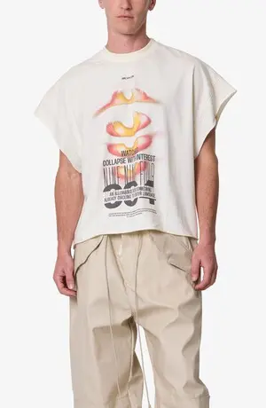 Mnml Retina Cut Off Graphic Tee