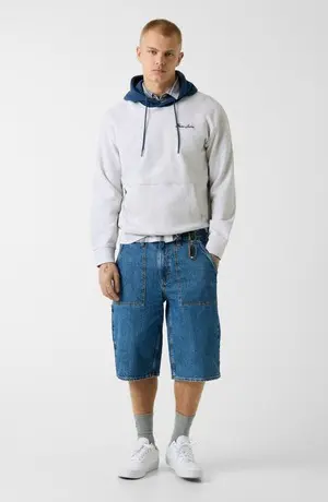 Guess Colorblock Cotton Fleece Hoodie