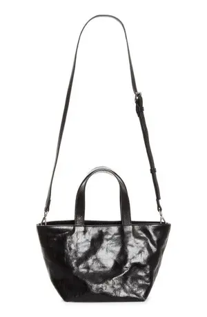 Alexander Wang Small Punch Logo Crinkled Leather Tote