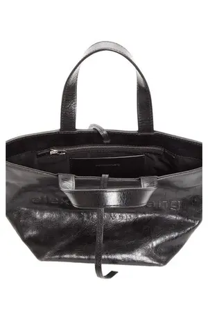 Alexander Wang Small Punch Logo Crinkled Leather Tote