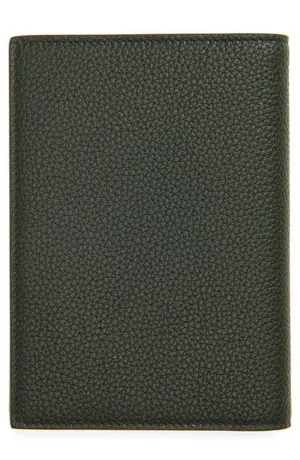 TOM FORD T-line Leather Passport Holder - Gct Dark Pine