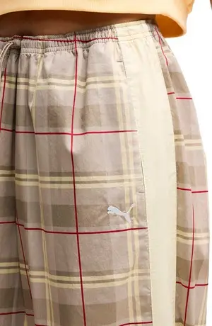 PUMA Relaxed Tartan Woven Pants