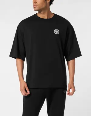 PLEIN SPORT T-shirt Round Neck Ss Athletic-luxe - Black