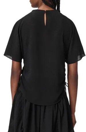 ALLSAINTS Leslie Check Side Tie Top