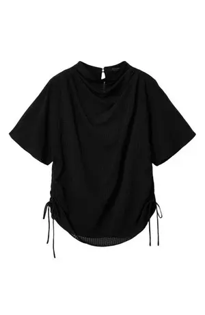 ALLSAINTS Leslie Check Side Tie Top