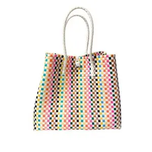 SARAH STEWART The Maxi Ella Handwoven Tote - Chiclet