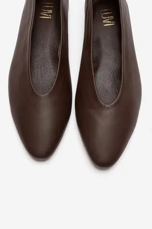 FOREVER & ALWAYS SHOES Jenas Leather Ballet Flat