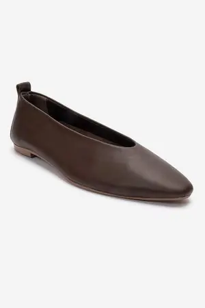 FOREVER & ALWAYS SHOES Jenas Leather Ballet Flat